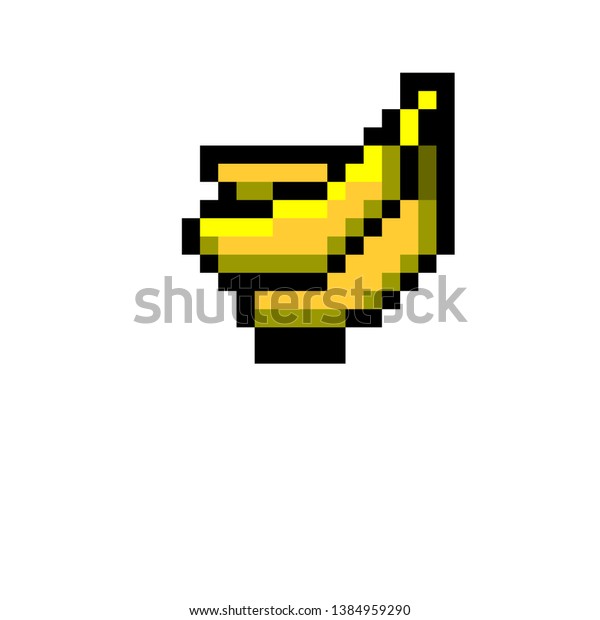 Pixel Art Banana Version Cartoon Stock Vector (Royalty Free) 1384959290 ...