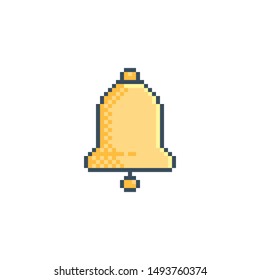 Pixel Art Bell Icon Vector Design Stock Vector (Royalty Free ...