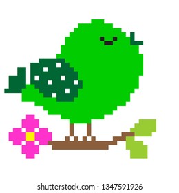 Pixel Art Bird Stock Vector (Royalty Free) 1347591926 | Shutterstock