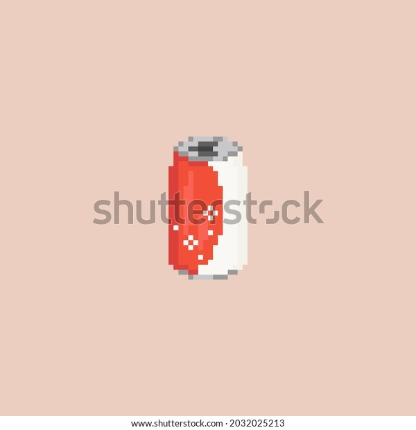 Pixel Art Can Iced Cola Retro Stock Vector (Royalty Free) 2032025213 ...
