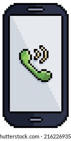 Pixel Art Cell Phone Call Icon Stock Vector (Royalty Free) 2162269351 ...