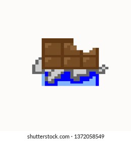 Pixel Art Chocolate Stock Vector (Royalty Free) 1372058549 | Shutterstock