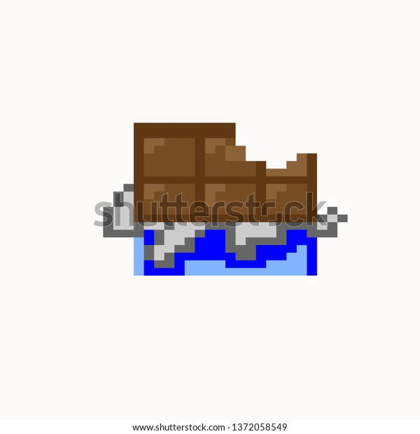 Pixel Art Chocolate Stock Vector (Royalty Free) 1372058549 | Shutterstock