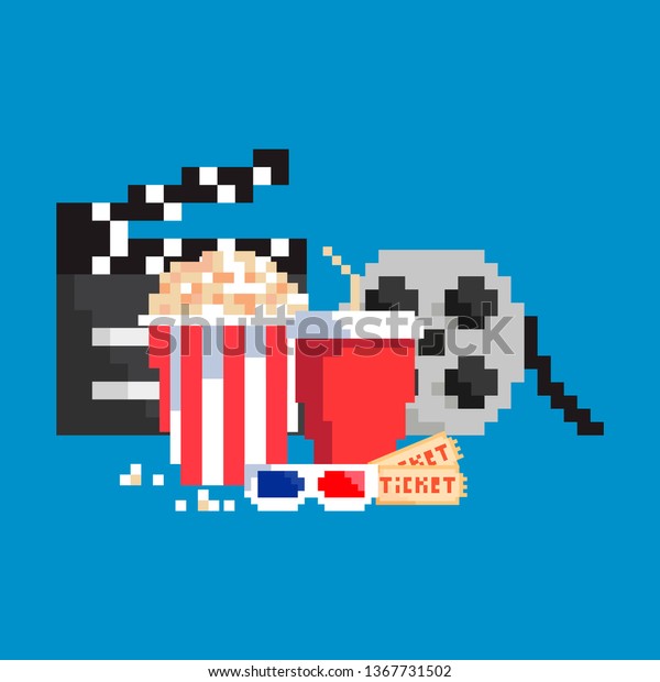 1,740 Movie Pixel Art Images, Stock Photos & Vectors | Shutterstock