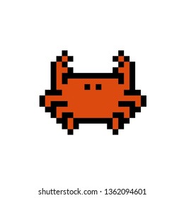 Pixel Art Crab: stockvector (rechtenvrij) 1362094601 | Shutterstock