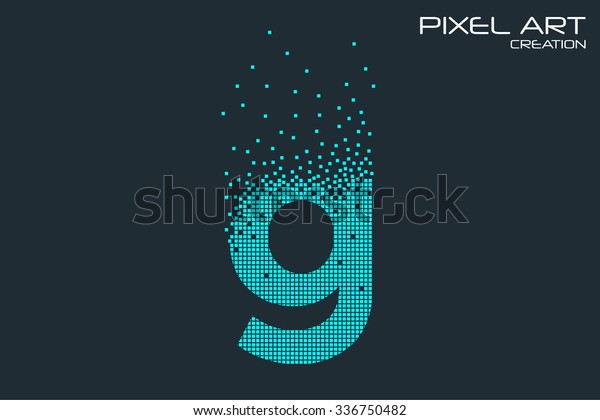 Pixel Art Design G Letter Logo Stock Vector (Royalty Free) 336750482 ...