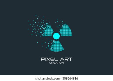 Pixel Art Design Toxic Logo Stock Vector (Royalty Free) 309664916 | Shutterstock