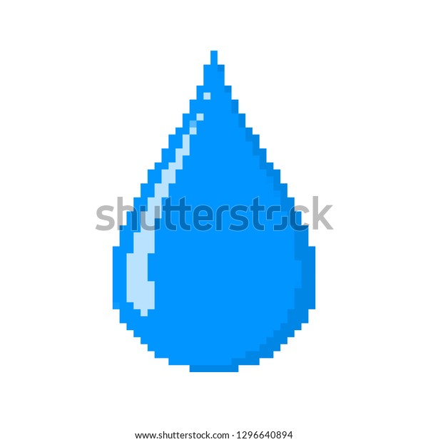 Pixel Art Design Water Drop Vector Stock Vector (Royalty Free ...