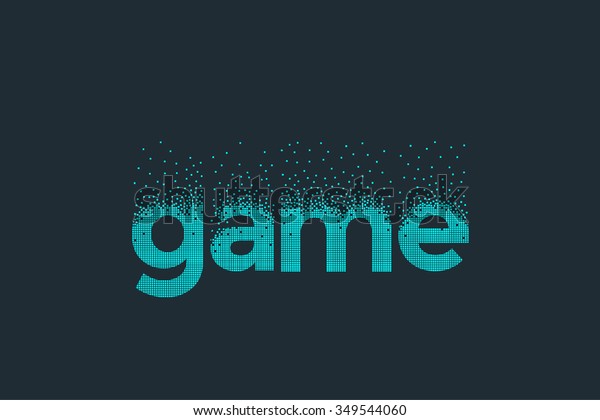 Pixel Art Design Word Game Stock Vector (Royalty Free) 349544060 ...