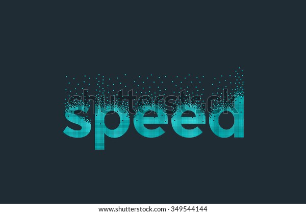 Pixel Art Design Word Speed Stock Vector (Royalty Free) 349544144 ...