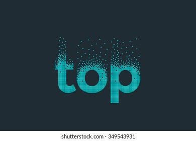 Pixel Art Design Word Top Stock Vector (Royalty Free) 349543931 ...