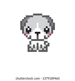 Pixel Art Dog Stock Vector (Royalty Free) 1379189465 | Shutterstock