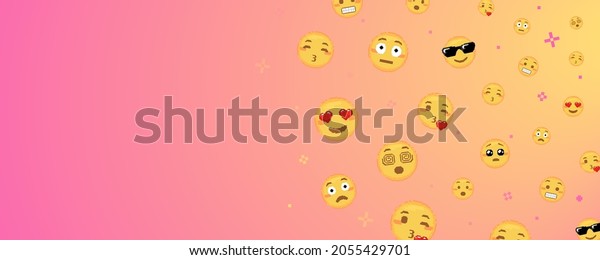 Pixel Art Emoji Background Funny 8 Stock Vector (Royalty Free ...