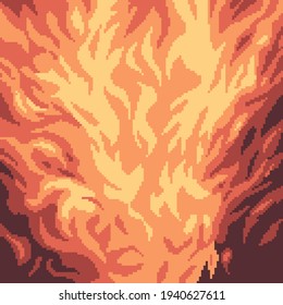 Pixel Art Fire Abstract Background Stock Vector (Royalty Free ...