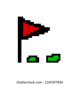 Pixel Art Flag Stock Vector (Royalty Free) 1245397834 | Shutterstock