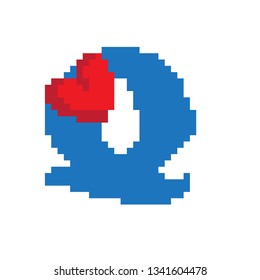 Pixel Art Font Q Stock Vector (Royalty Free) 1341604478 | Shutterstock