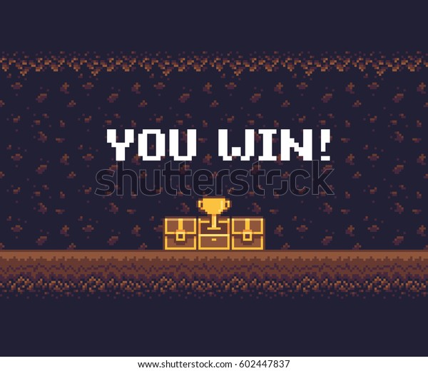 Pixel Art Game Background Underground Cave Stock Vector (Royalty Free ...