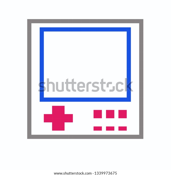 Pixel Art Game Play Stock Vector (Royalty Free) 1339973675