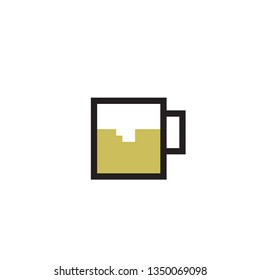 Pixel Art Glass Stock Vector (Royalty Free) 1350069098 | Shutterstock