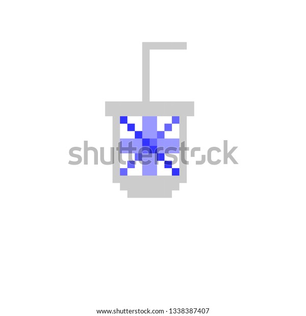 Pixel Art Glass Stock Vector (Royalty Free) 1338387407 | Shutterstock