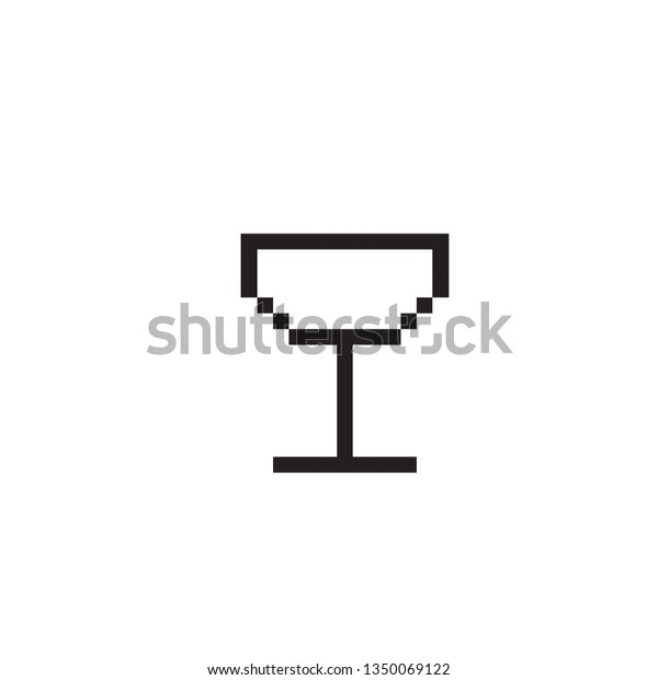 Pixel Art Glass Stock Vector (Royalty Free) 1350069122 | Shutterstock