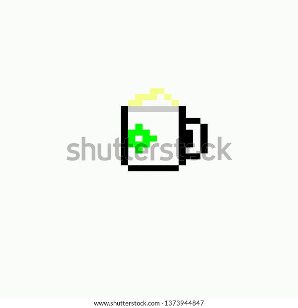 Pixel Art Glass 스톡 벡터(로열티 프리) 1373944847 | Shutterstock