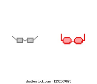 Pixel Art Glasses Stock Vector (Royalty Free) 1359742898 | Shutterstock