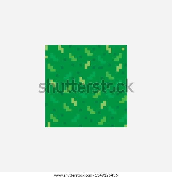 Pixel Art Grass Texture Game Platforms Stock Vector (Royalty Free ...