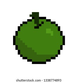 Vektor Stok Pixel Art Green Apple (Tanpa Royalti) 1338774893 | Shutterstock
