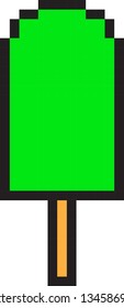 Pixel Art Green Popsicle Stock Vector (Royalty Free) 1345869986 ...