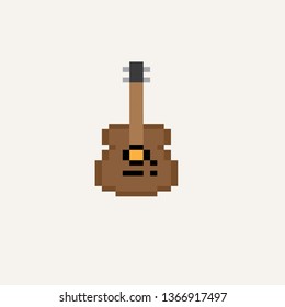 Pixel Art Guitar Stock Vector (Royalty Free) 1366917497 | Shutterstock