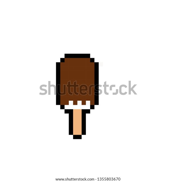 Pixel Art Ice Cream: เวกเตอร์สต็อก (ปลอดค่าลิขสิทธิ์) 1355803670 ...