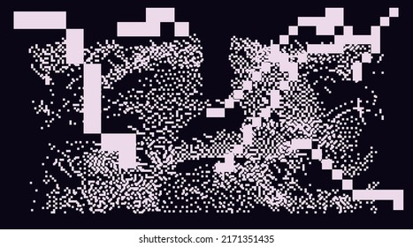 Pixel Art Illustration Glitchy Computer Screen Stock Vector (Royalty ...
