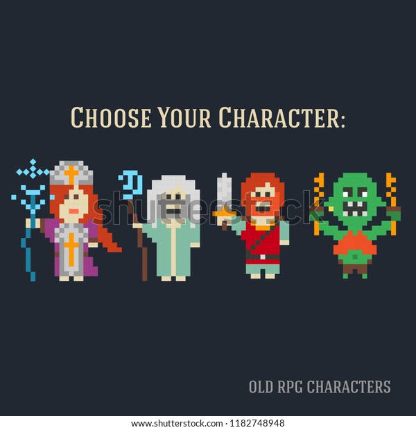 Pixel Art Illustration Old Roleplaying Game Stock Vector (Royalty Free ...