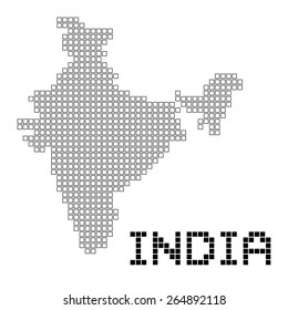 918 India map pixel Images, Stock Photos & Vectors | Shutterstock