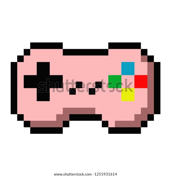Pixel Art Joy Game Pink Icon Stock Vector (Royalty Free) 1255931614 ...