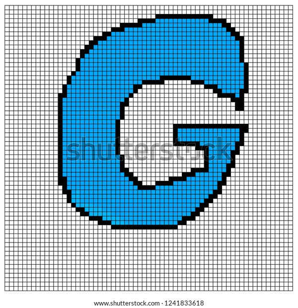 Pixel Art Letter G Stock Vector (Royalty Free) 1241833618 | Shutterstock