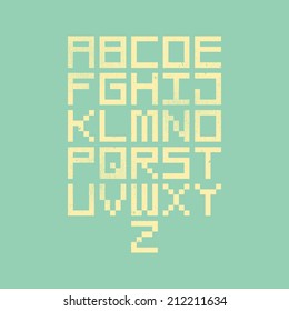 Pixel Art Letters Stock Vector (Royalty Free) 212211631