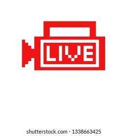 Pixel Art Live Stock Vector (Royalty Free) 1338663425
