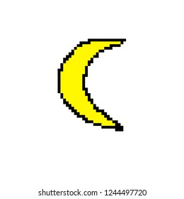 Pixel Art Luna Stock Vector (Royalty Free) 1244497720