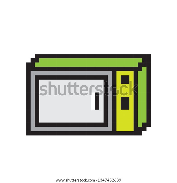 Pixel Art Microwave Stock Vector (Royalty Free) 1347452639 | Shutterstock