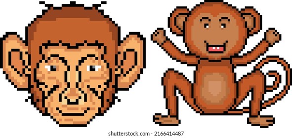 343 8 bit monkey Images, Stock Photos & Vectors | Shutterstock