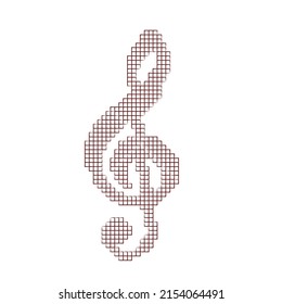 Pixel Art Music Musical Notes On 库存矢量图（免版税）2154064491 | Shutterstock