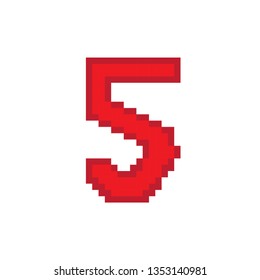 Pixel Art Font R Stock Vector (Royalty Free) 1349642387