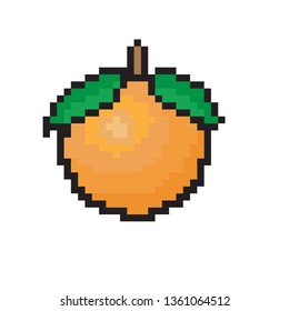 Pixel Art Orange Stock Vector (Royalty Free) 1361064512 | Shutterstock