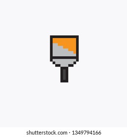 Pixel Art Paint Brush Stock Vector (Royalty Free) 1349794166