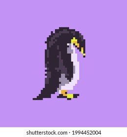 Pixel Art Penguin Isolated Pixelated Vector Stock Vector (Royalty Free ...