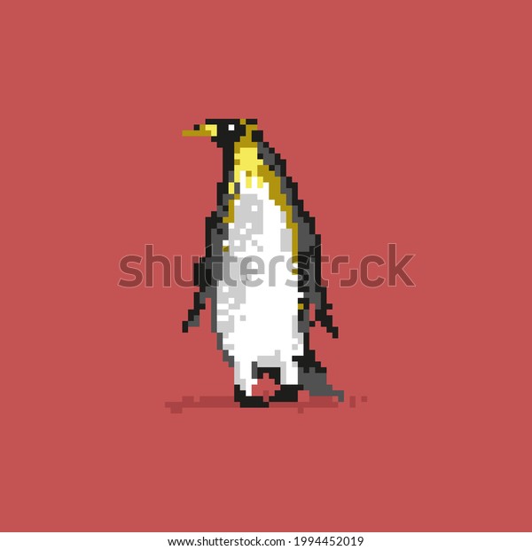 Pixel Art Penguin Isolated Pixelated Vector Stock Vector (Royalty Free ...