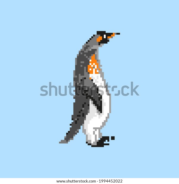 Pixel Art Penguin Isolated Pixelated Vector Stock Vector (Royalty Free ...
