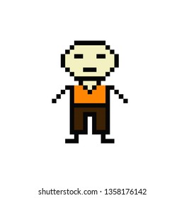 Pixel Art Person Stock Vector (Royalty Free) 1358176145